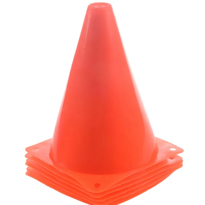 7-Inch Plastic Traffic Cones (6-Pack) Multi-Purpose Cone Traffic Cone ...