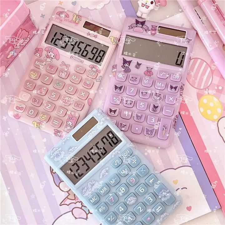 2023 Sanrio Calculator Kawaii Cinnamoroll Mymelody Kuromi Cartoon 8 ...