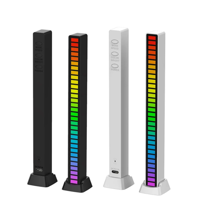RGB LED Strip Light Music Sound Control Pickup Rhythm Ambient Lamp ...