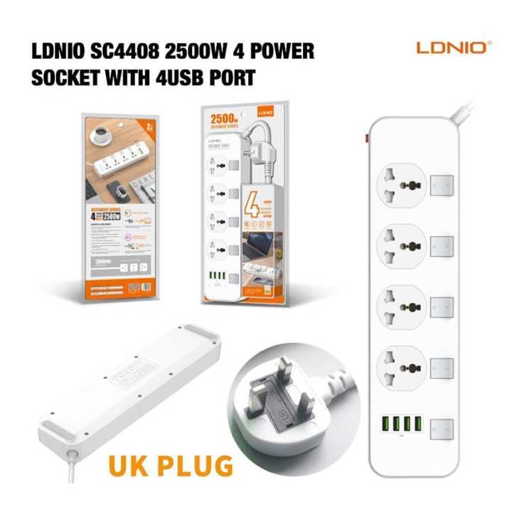 LDNIO 4 Power Socket with 4Usb Port | Daraz.lk