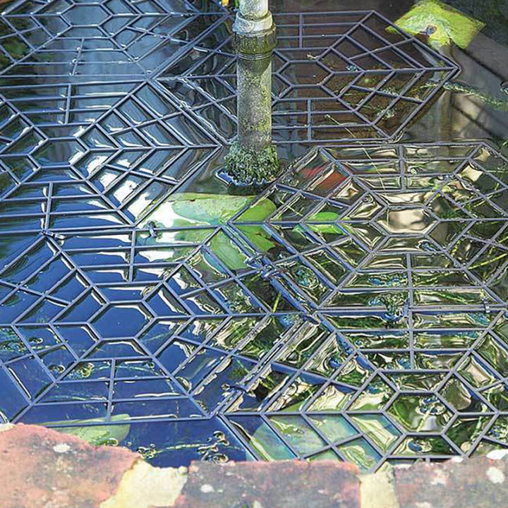 10/20Pcs Pond Fish Guard Floating Net Protectors Mesh Plastic ...