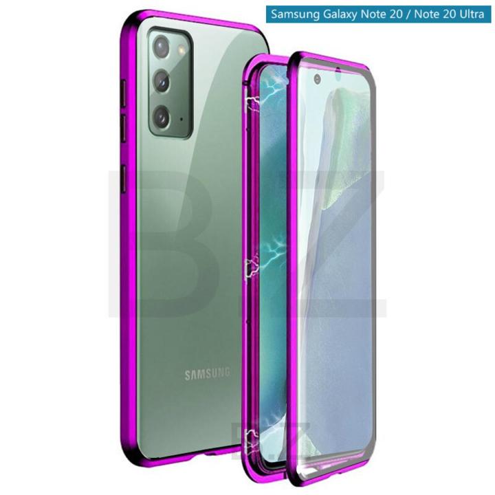 lthmy for Samsung Galaxy Note 20 Magnetic Case 360 Front Back double ...