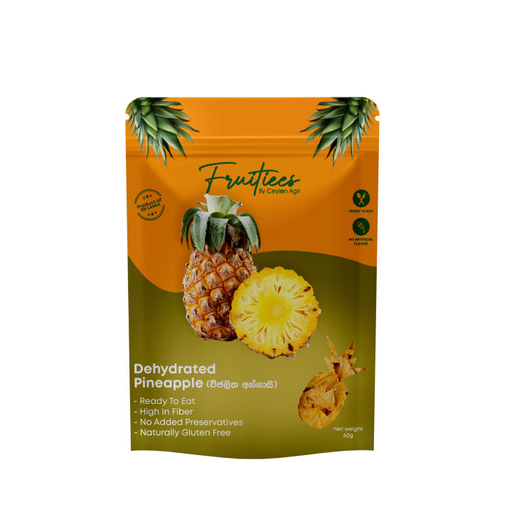 Fruitees by Ceylon Agri : Dried / Dehydrated Pineapple Chunks | Daraz.lk