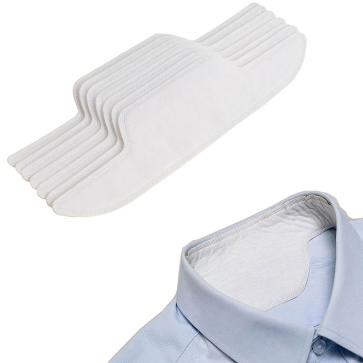 10pcs Collar Sweat-absorbing Sticker Dirt-proof Disposable Collar ...