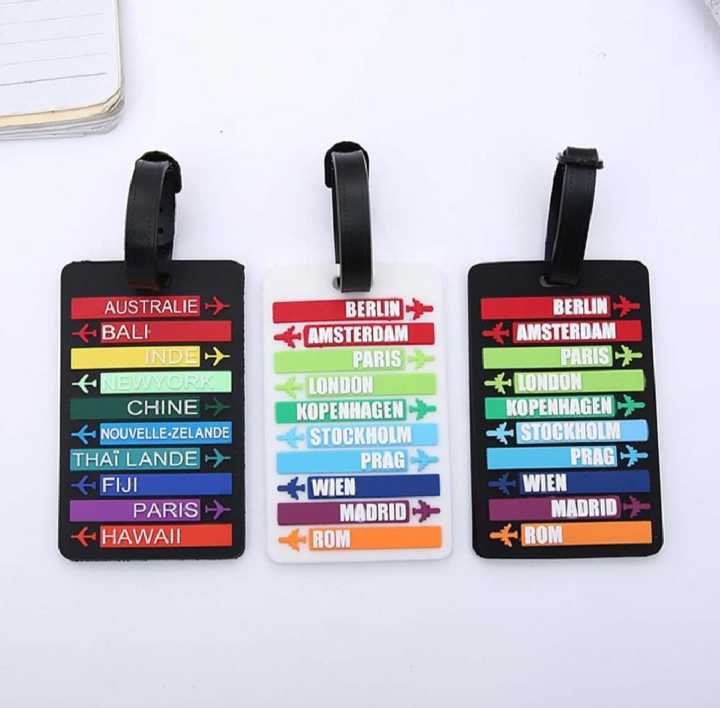 Creative Luggage Tags for Suitcase, Cute Travel Tags Secure Labels ...