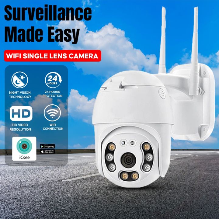 ICSEE App 4MP HD PTZ Auto Tracking WiFi Camera AI Humanoid Detection ...