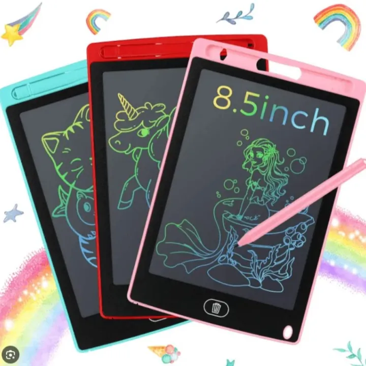 COLOUR - Multicolour 8.5" inch (wtk) LCD writting tablet for kids ...