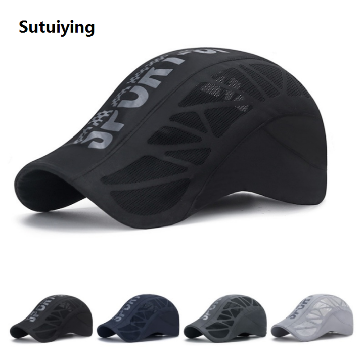Sutuiying Luxury Men Quick Dry Breathable Net Mesh Sports Hat Outdoor ...