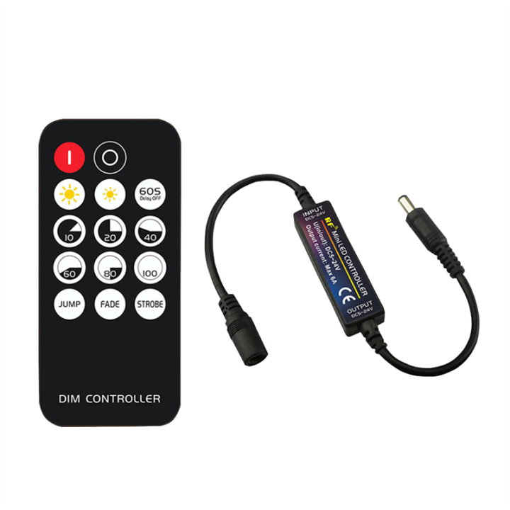 RF Remote Controller LED DC5V-24V Brightness Adjustment Accessory 14 ...