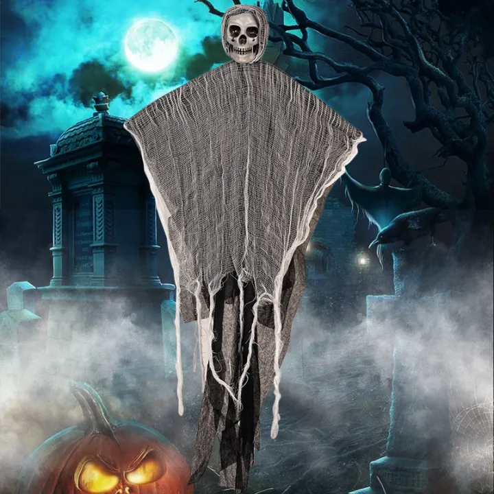 Halloween Hanging Ghost Skull Decoration Ghost Face Ghost House ...
