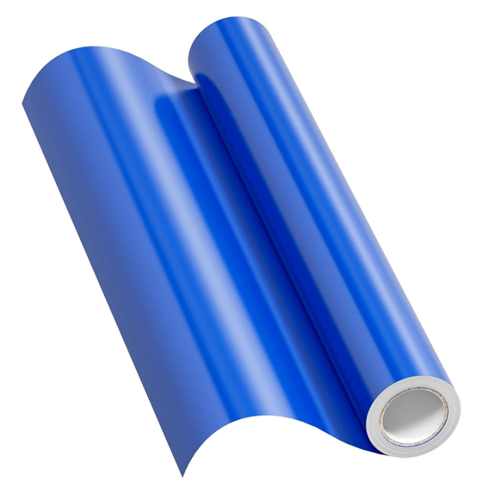 Blue PermanentVinyl 30.48cm X 12.22M 1 Roll Glossy Adhesive Vinyl, Easy ...