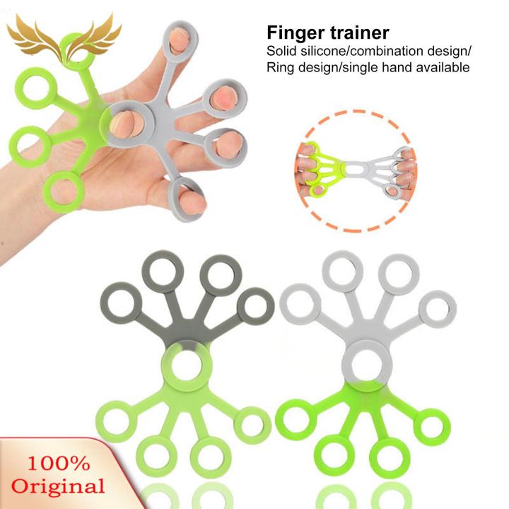 SuperRide Finger Trainer Silicone Hand Gripper Finger Stretcher Set ...