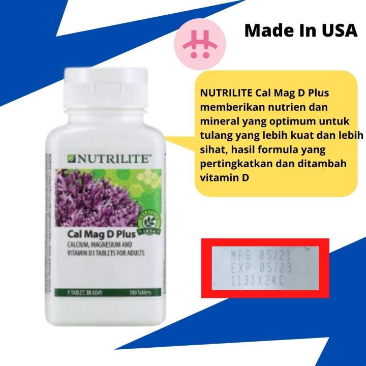 (Ready Stock) NUTRILITE Cal Mag D Plus calcium provides optimal ...