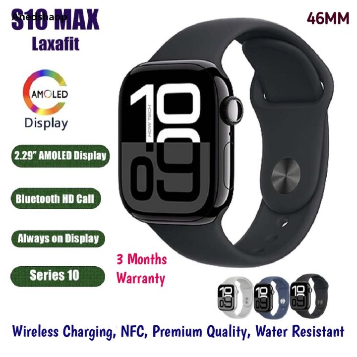 Anedshaop S10 Max Laxafit Smart Watch 2.29| AMOLED Portable Display NFC ...