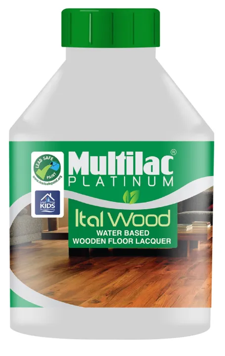 MULTILAC Ital Wood Exterior Water Based 2K Top Coat for Wooden Floors ...