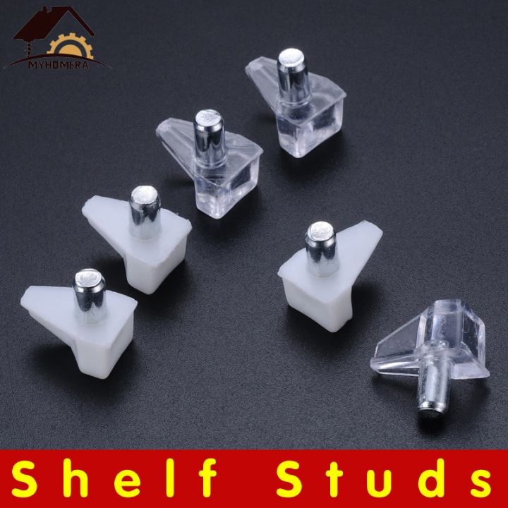 Myhomera 20Pcs Shelf Studs Pegs with Metal Pin Shelves Seperator Fixed ...