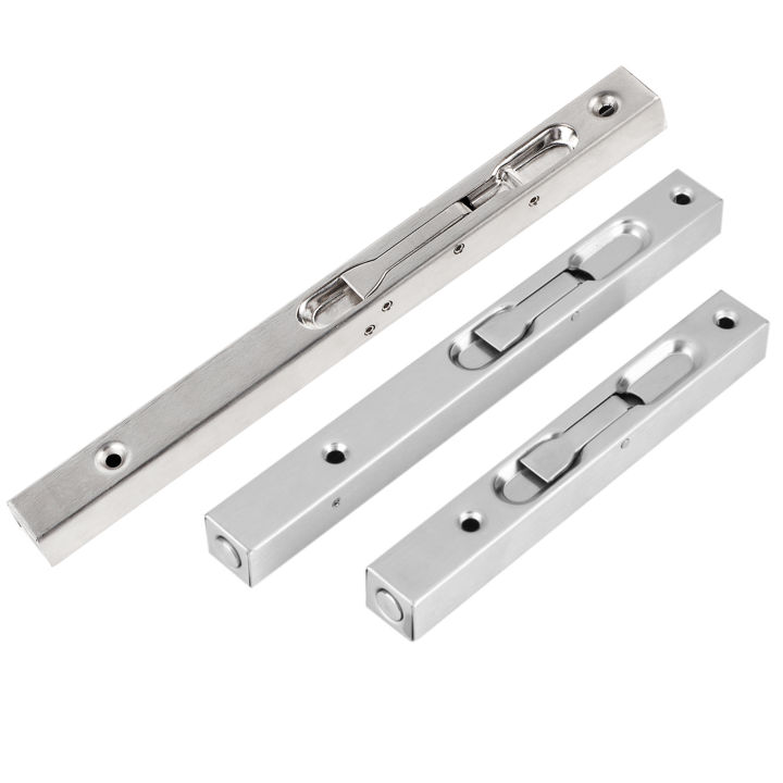 【TopazTrove】6/8/10in Home Security Gate Door Bolt Latch Lock Silver ...