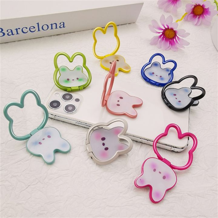 INS Korean Cute Rabbit Phone Griptok Holder Grip Tok For iPhone Lovely ...