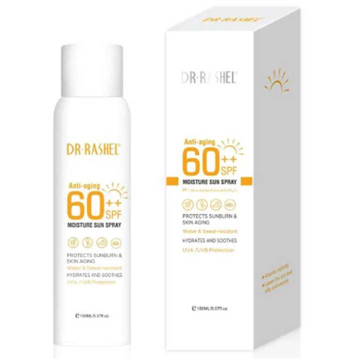 DR RASHEL Anti-aging and Moisture Sun Spray SPF 60++ 150ml Sunscreen Spray | Daraz.lk