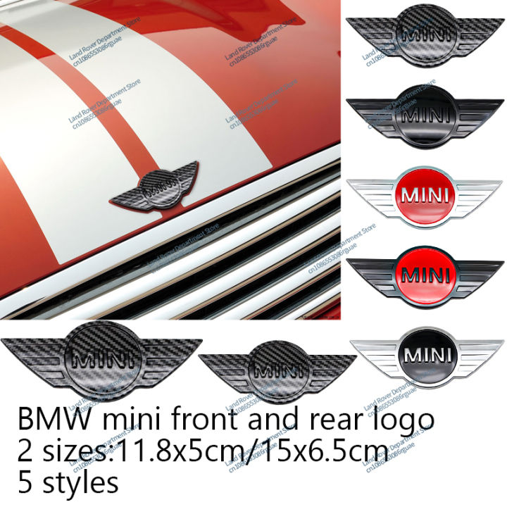 3D ABS For Mini Car Front Hood Bonnet Emblem Rear Tail Bumper Trunk ...
