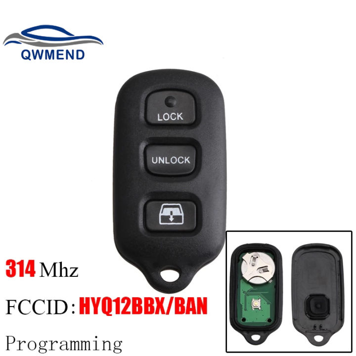 【Nice Day Toy Findings Store】QWMEND Car Remote Key for Toyota 4Runner ...
