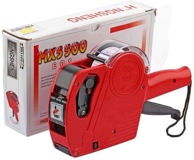 5500EOS Price Tag Gun Labeller Smart Marking System Two Line Printing ...