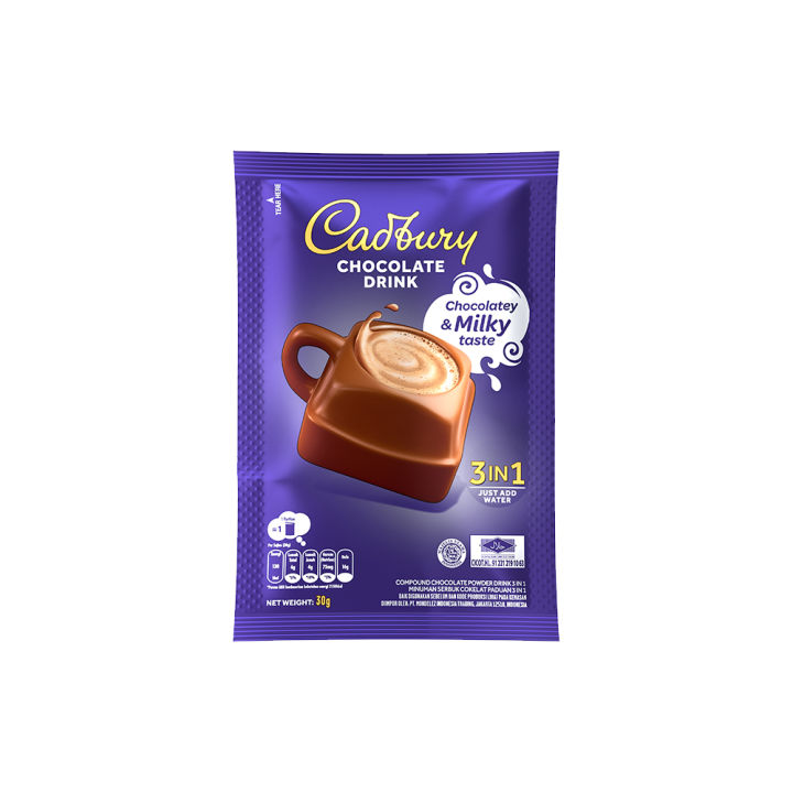 Cadbury 3 In 1 Hot Chocolate Compound Drink With Real Cadbury Chocolate ...