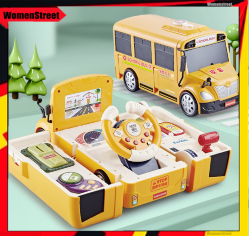 Kids Early Learning Driving Stimulation Steering Toy Pretend Transform ...