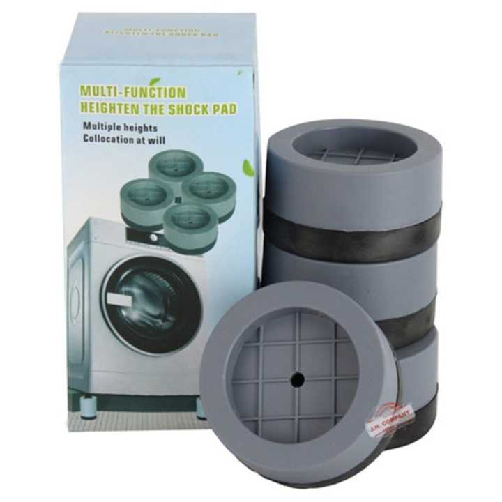 SHOCK PAD 4 Pcs Noise Cancelling Washing Machine Support Pads, Washer ...