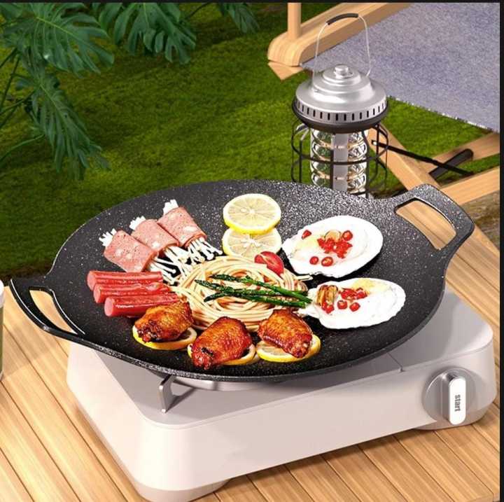 Non-Stick / Barbecue Plate / Outdoor Travel / Camping/BBQ Frying / Pan ...
