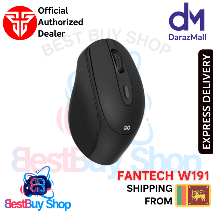 FANTECH W191 (Black) GO WIRELESS MOUSE SILENT SWITCH MOUSE | Daraz.lk