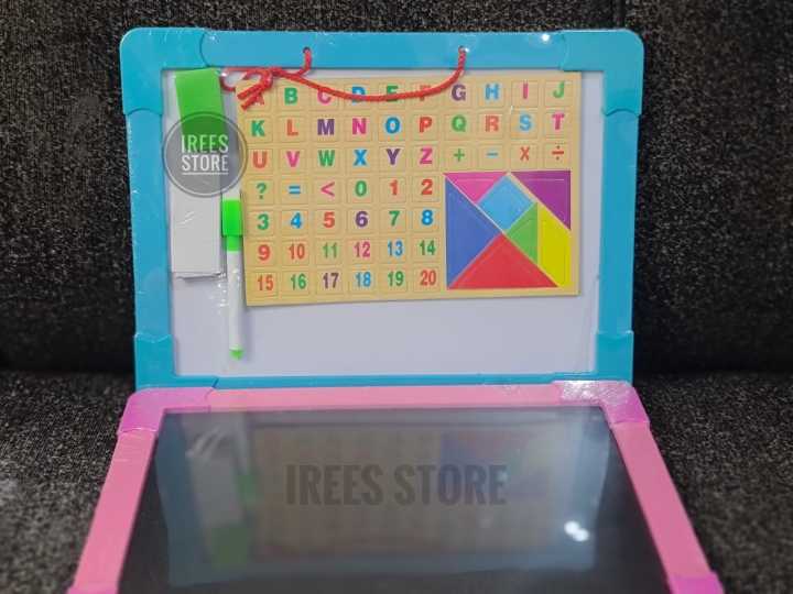 2 in 1 Double Sided Slate White and Black Board | Whiteboard and ...