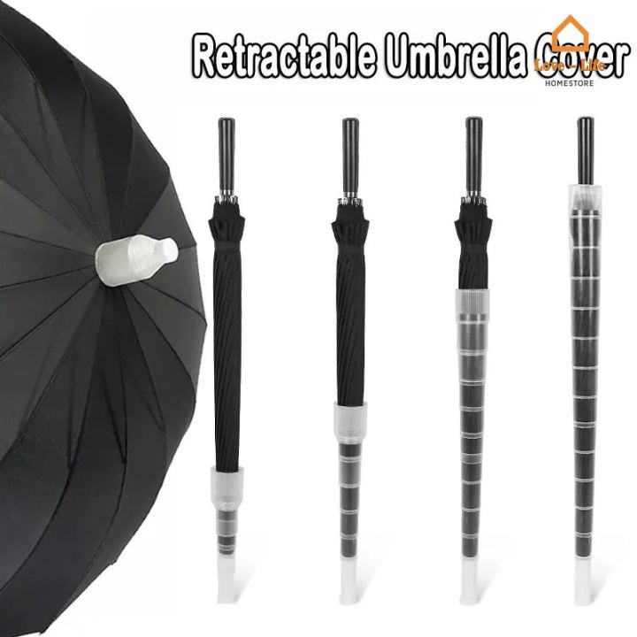1Pc Rain Umbrella Waterproof Drip proof Cover Portable Plastic Long Umbrella Storage Holder Home Umbrella Organizer Cover Daraz.lk