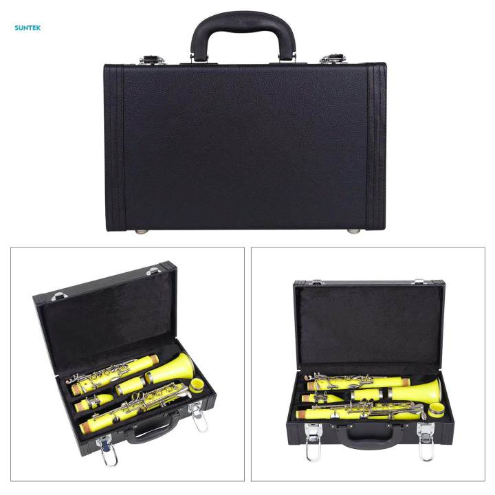 Clarinet Storage Case Portable Padded Box Smooth Grip Instruments Accs ...