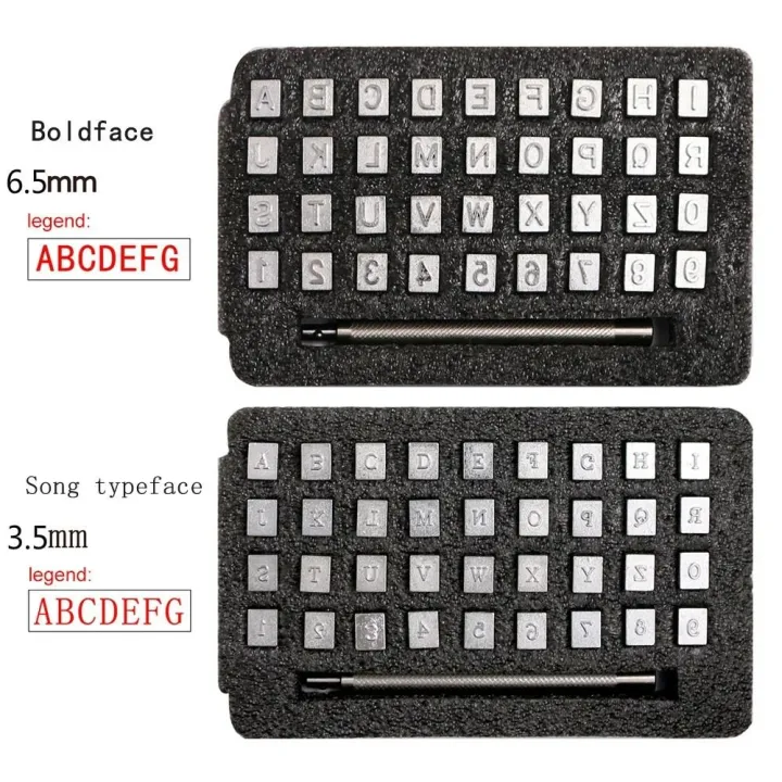 Handmade Good Craft Stamping Tool 36pcs DIY Leathercraft Carving ...