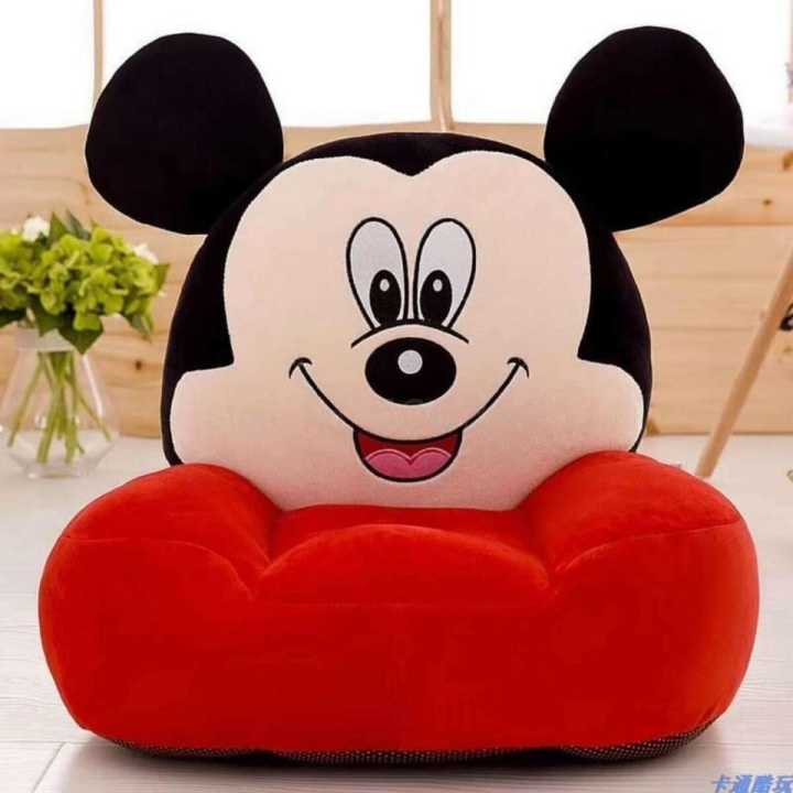 Mickey Mouse Baby Sofa Learn to Sit Seat Kids Feeding Chair Washable ...