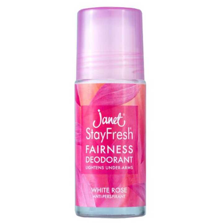 Janet Stay Fresh Fairness Deodorant - White Rose 50Ml | Daraz.lk