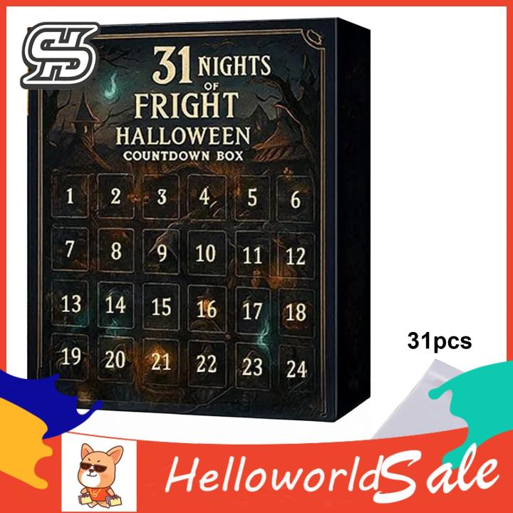 Halloween Advent Calendar Spooky Halloween Countdown Calendar with Mini ...