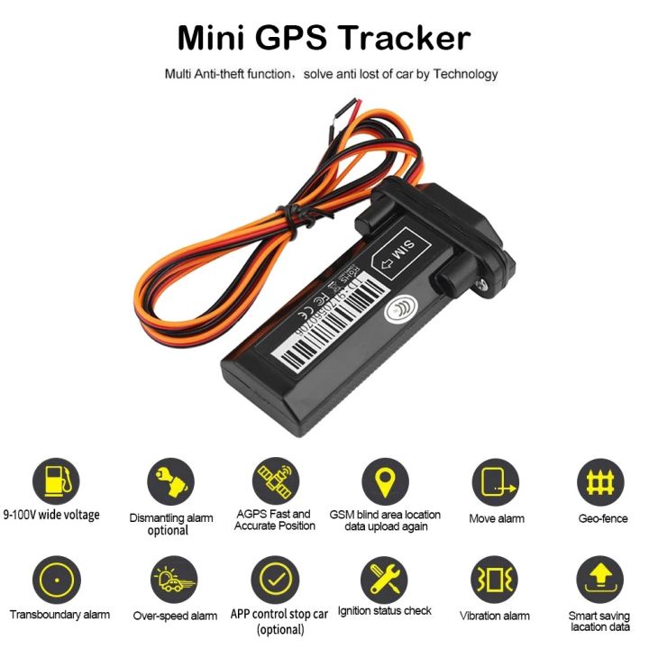 GPS Tracker Waterproof Built-in Battery Global GSM Mini for Car ...