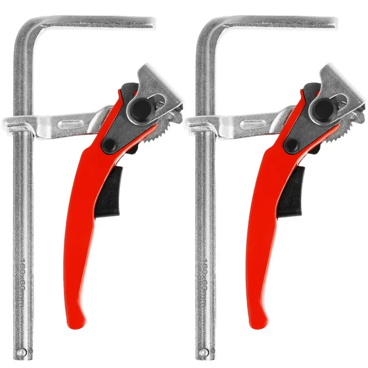 wood working tools 2Pcs Ratcheting Table Clamp 485LB Clamping Force ...