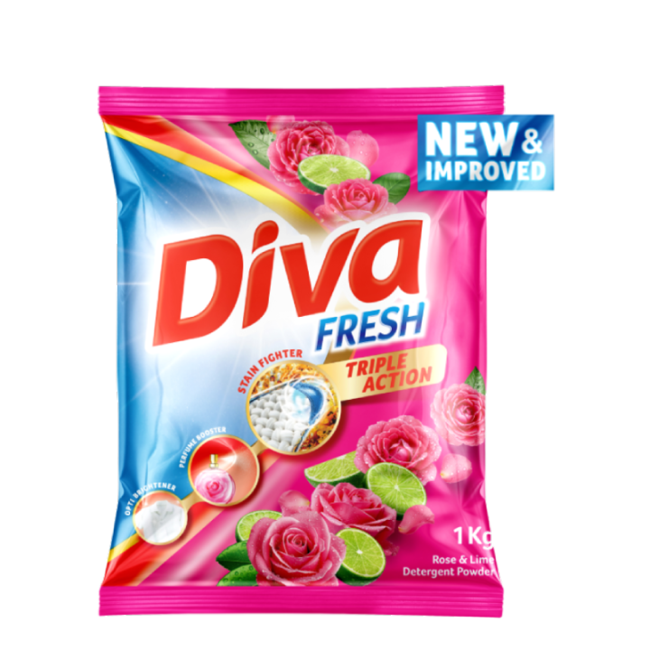Diva Fresh Rose & Lime Detergent Powder 500g | Daraz.lk