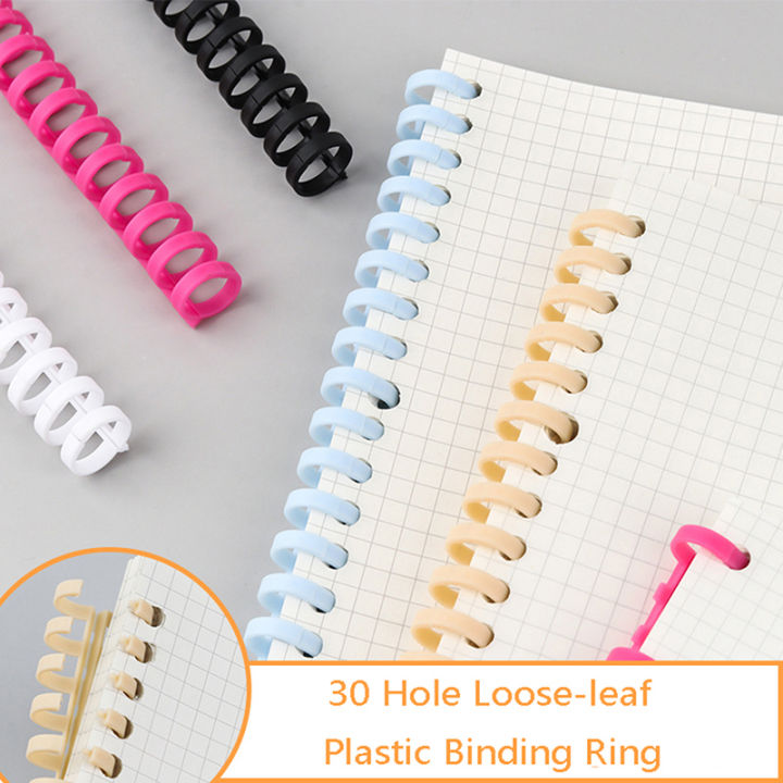30 Hole Loose-leaf Plastic Binding Ring Spring Spiral Rings for A4 A5 A6 Paper Layor | Daraz.lk