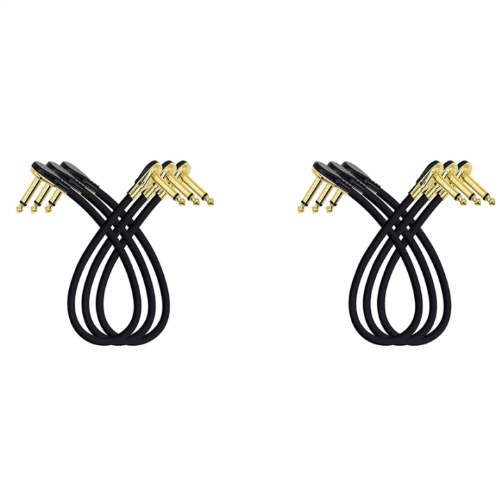 Guitar Patch Cable Effect Pedal Patch Cords 1/4-Inch Right Angle Low ...