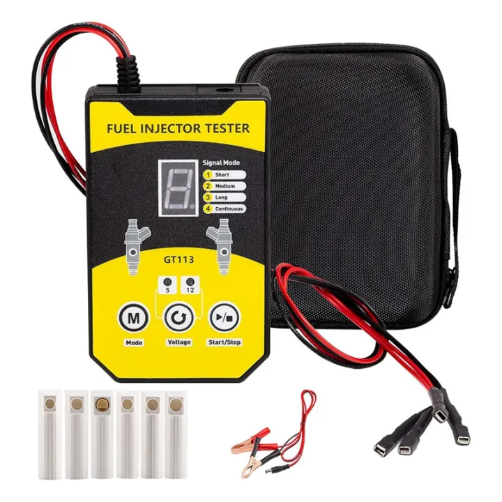 Fuel Injector Tester Cleaner Kit 8 Pulse Modes Injector Tester 6 Size ...