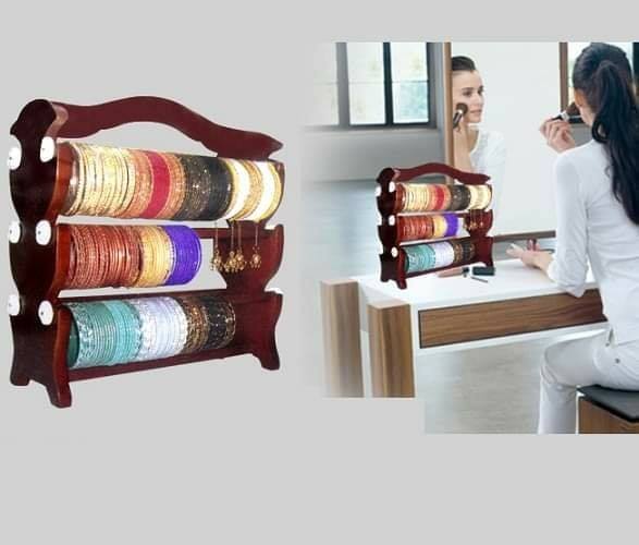 Wooden Bangle Stand / Wooden Bangle Rack / Bangle Stand | Daraz.lk