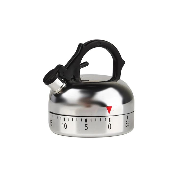 New Kitchen Timer Alarm Mechanical Teapot Kettle Shaped Timer Clock ...