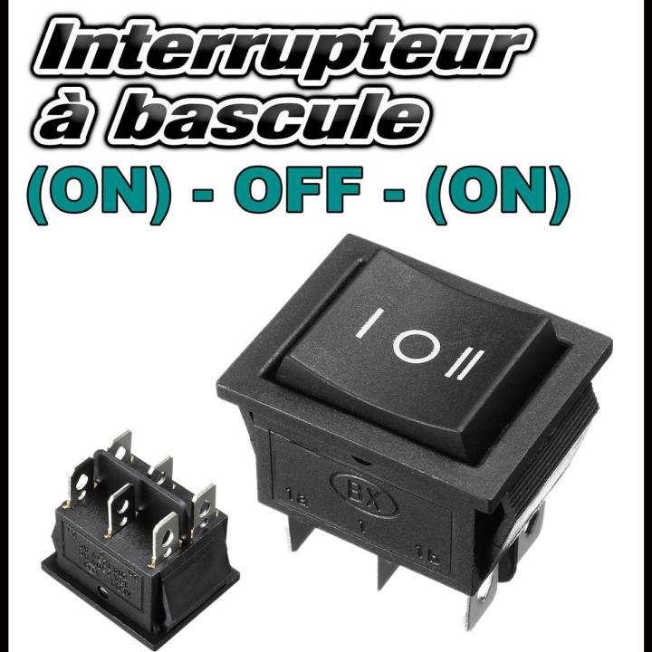 Winch Hoist Crane (On)-Off-(On) Momentary Large Rectangle Rocker Switch ...