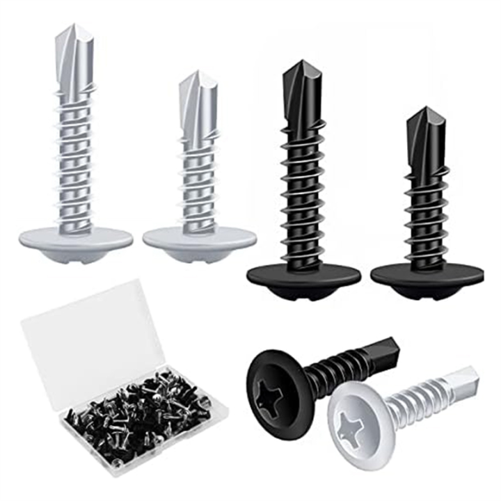 Assorted Flat Head Self Drilling Screws Stainless Steel Screw 120P ...