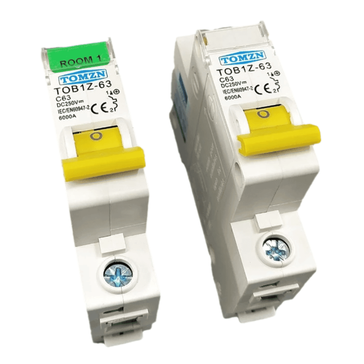 TOMZN 1P 40A DC 250V Circuit breaker MCB C curve single pole direct ...