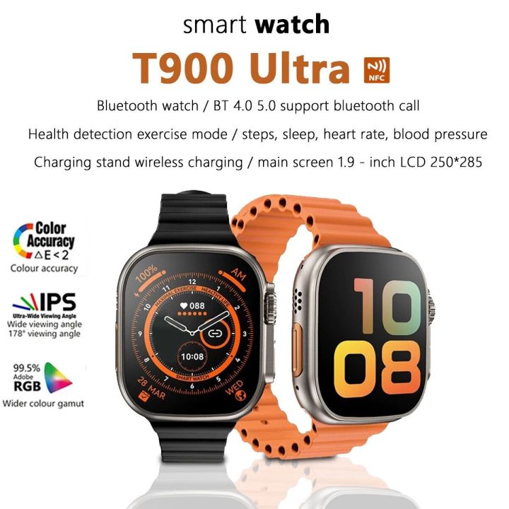 Smart Watch T900 Ultra 49mm Big 2.09 Inch 2025 Smart Watch Series 8 Reloj Intelligence Heart ...